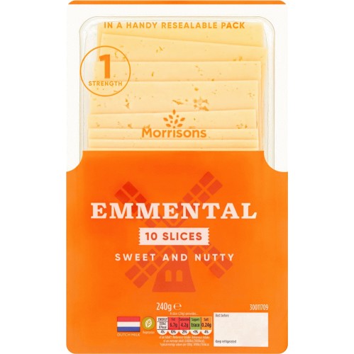 Morrisons Emmental Slices (240g) - Compare Prices & Where To Buy ...