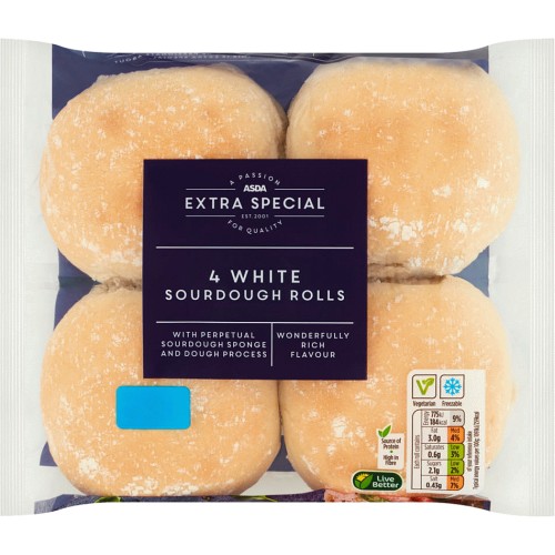 ASDA Extra Special 4 Wholemeal Sourdough Rolls (4) - Compare Prices ...