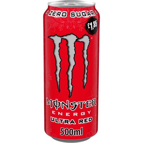 Monster Ultra Red Energy Drink PM 1.35 (500ml) - Compare Prices & Where ...
