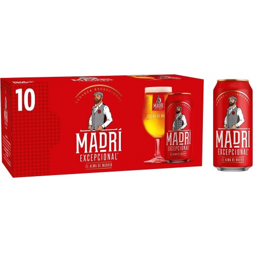 Madri Excepcional Beer Cans (10 x 440ml) - Compare Prices & Where To ...