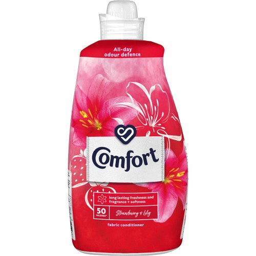 Comfort Fabric Conditioner Strawberry & Lily 50 Washes (1.75 Litre ...
