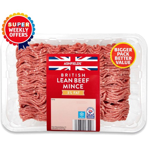 Ashfields British Lean Beef Mince 3% Fat (700g) - Compare Prices ...