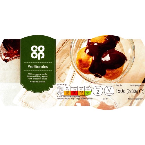 Co-op Profiteroles (2 x 80g, 160g) - Compare Prices & Where To Buy ...