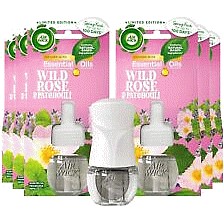Air Wick Wild Rose & Patchouli Scented Oil Electrical Plug-In Diffuser ...