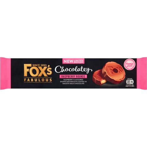Fox's Fabulous Limited Edition Chocolatey Raspberry Rounds (130g ...