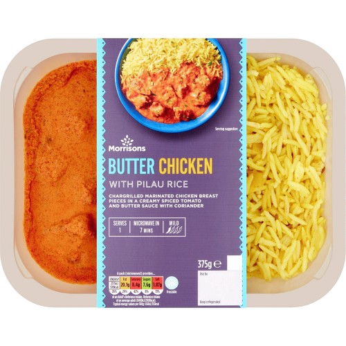 Morrisons Butter Chicken & Pilau Rice (375g) - Compare Prices & Where ...