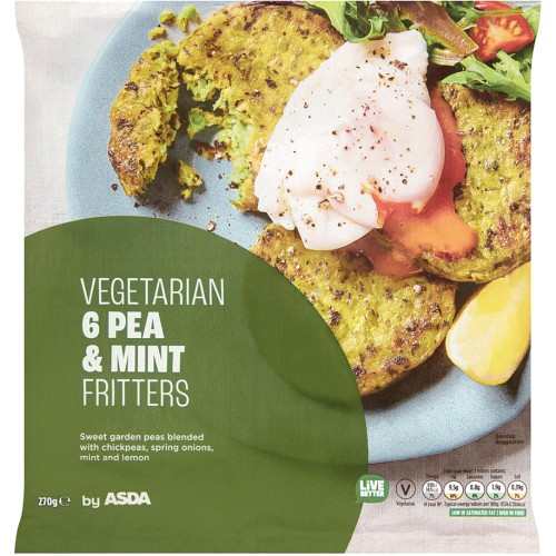 ASDA Turkish Inspired 6 Courgette & Sweetcorn Fritters (210g) - Compare ...