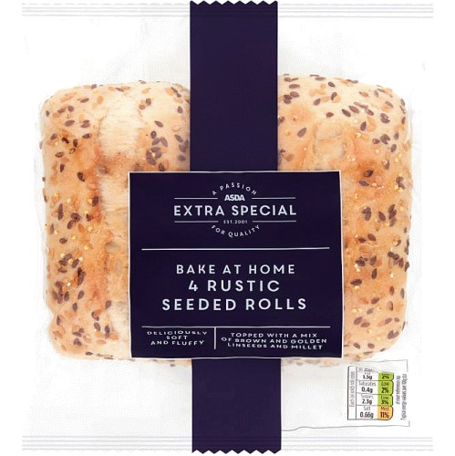 ASDA Extra Special 4 Rustic Seeded Rolls (4) - Compare Prices & Where ...