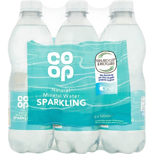 Co-op Natural Mineral Water Sparkling (6 x 500ml) - Compare Prices ...