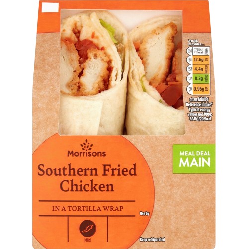 Morrisons Southern Fried Chicken Wrap - Compare Prices & Where To Buy ...