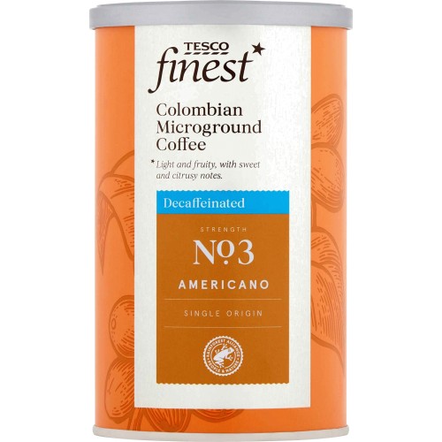 Tesco Finest Colombian Microground Coffee Decaff Americano (100g ...