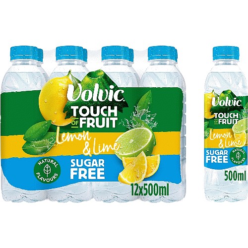 Volvic Touch of Fruit Sugar Free Lemon & Lime (12 x 500ml) - Compare ...