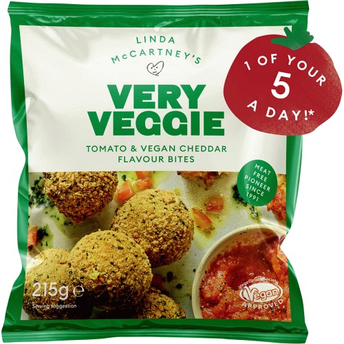 Linda McCartney's Very Veggie Tomato & Vegan Cheddar Flavour Bites ...