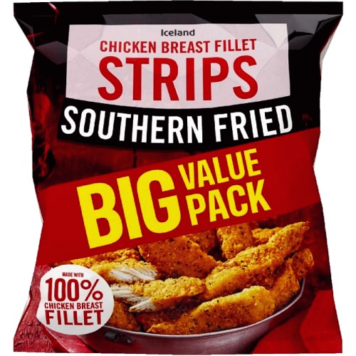 Iceland Southern Fried Chicken Breast Fillet Strips - Compare Prices ...