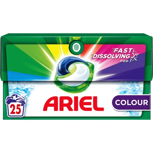 Ariel 3in1 Colour Pods Washing Capsules 25 Washes (460g) - Compare ... Ariel 3in1 Colour Pods Washing Capsules 25 Washes (460g) - Compare ...
