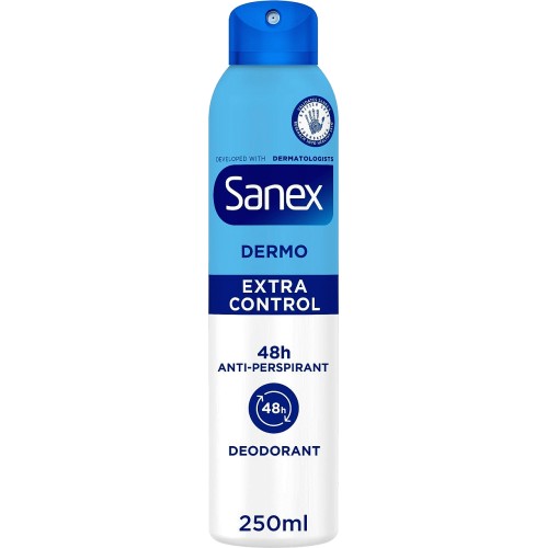 Sanex Dermo Extra Control Antiperspirant Deodorant Spray (250ml ...