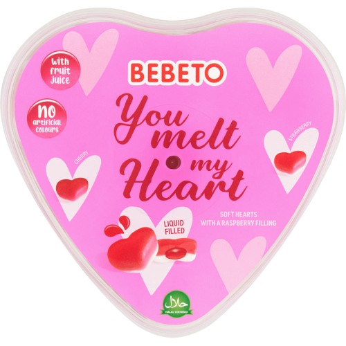 Bebeto Soft Hearts with a Raspberry Filling (400g) - Compare Prices ...