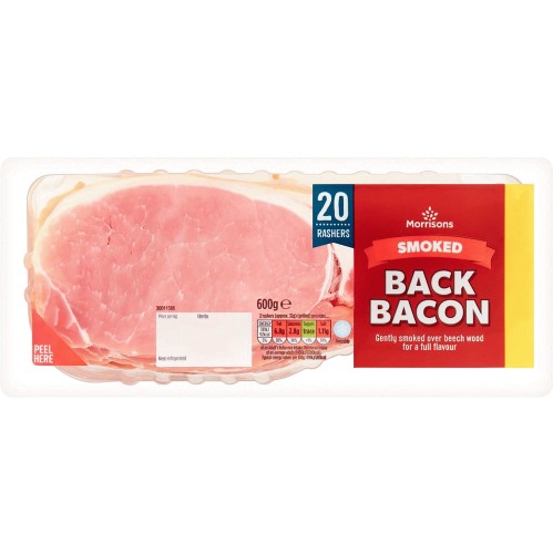 Morrisons Smoked Back Bacon (4 x 250g) - Compare Prices & Where To Buy ...