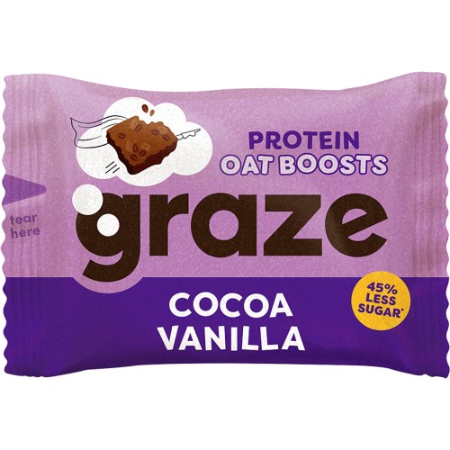 Graze Protein Oat Boosts Cereal Bar Cocoa Vanilla (30g) - Compare ...