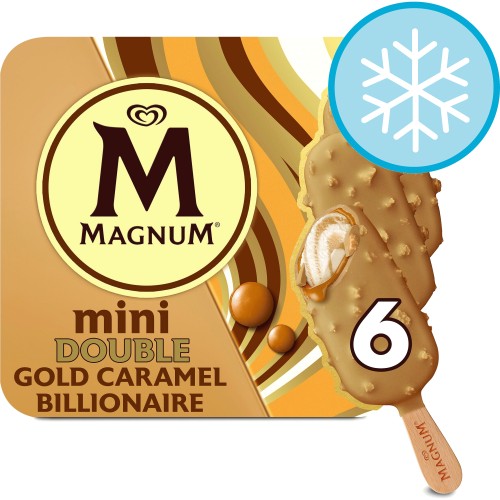 Magnum Mini Double Caramel Billionaire Ice Cream (6 x 330ml) - Compare ...