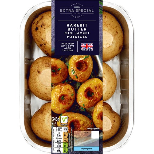 ASDA Extra Special Rarebit Butter Mini Jacket Potatoes (345g) - Compare ...
