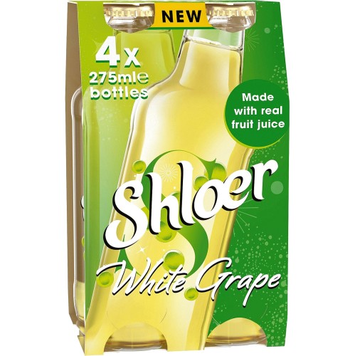Shloer White Grape Sparkling Fruit Drink (4 x 275ml) - Compare Prices ...