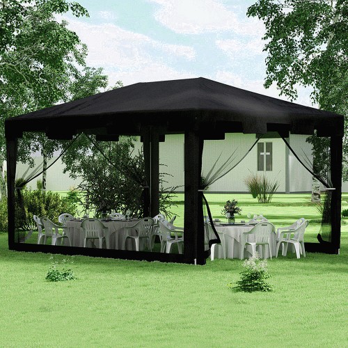 Outsunny 4x3m Black Marquee Party Tent - Compare Prices & Where To Buy ...