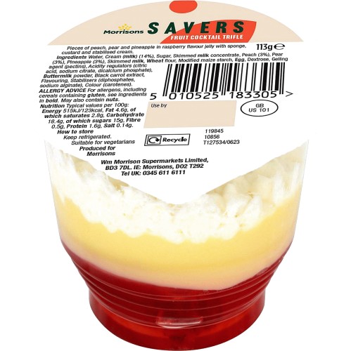 Morrisons Savers Fruit Cocktail Trifle (113g) - Compare Prices & Where ...