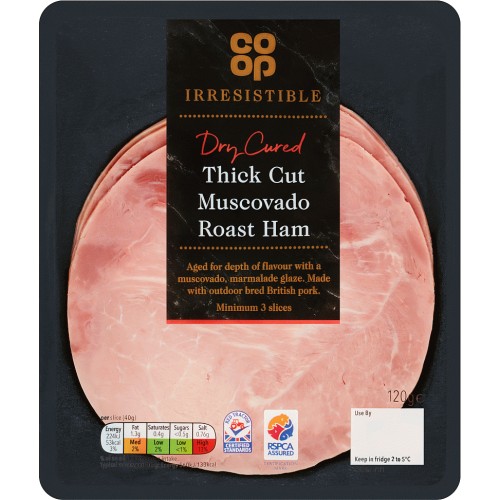 Co-op Irresistible Thick Cut Muscovado Roast Ham (120g) - Compare ...