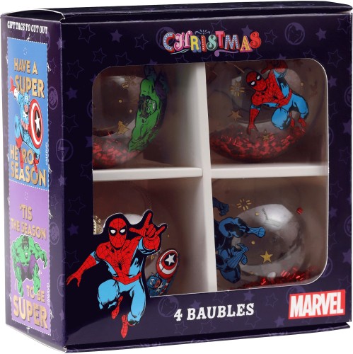 Marvel Shaker Baubles (4) - Compare Prices & Where To Buy - Trolley.co.uk