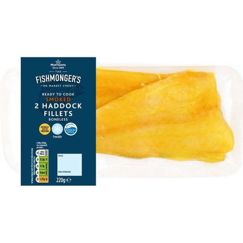 Morrisons Market Street 2 Angel Cut Haddock Fillets (240g) - Compare ...