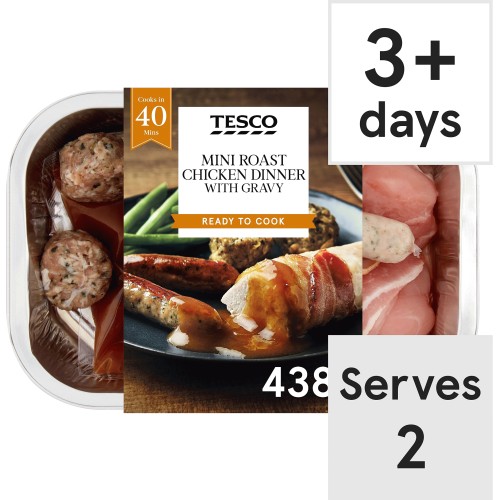 Tesco Mini Roast Chicken Dinner & Gravy (438g) - Compare Prices & Where ...