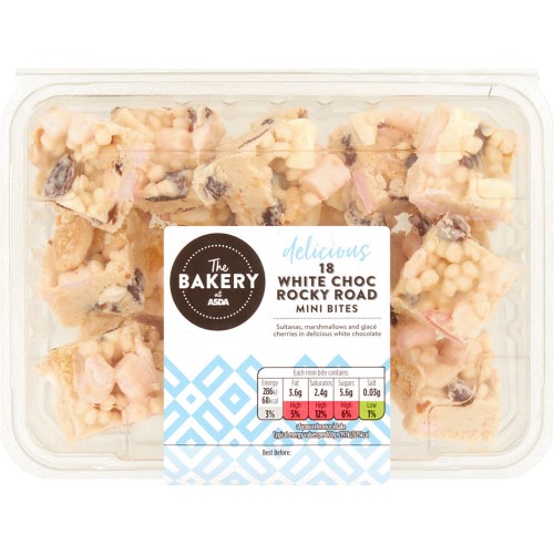 The BAKERY at ASDA 18 Mini White Choc Rocky Road Bites (18) - Compare ...