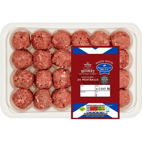 Morrisons Scotch 24 Beef Meatballs (645g) - Compare Prices & Where To ...
