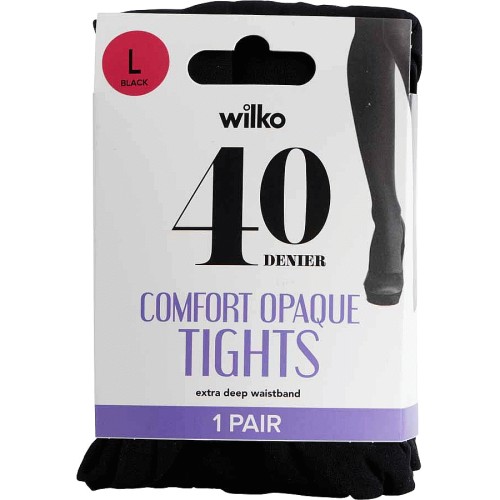 Wilko Black Waitband Tights 40 Den M L - Compare Prices & Where To Buy ...