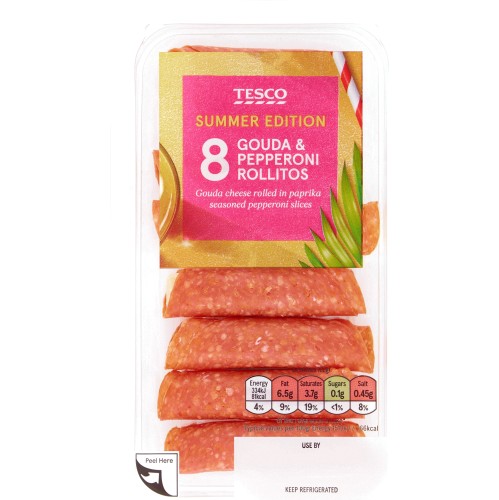 Tesco 8 Gouda & Pepperoni Rollitos (88g) - Compare Prices & Where To ...