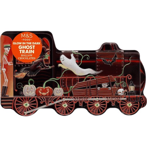 M&S Glow in the Dark Ghost Train with Chocolates (230g) - Compare ...