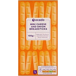 Ocado Mini Cheese & Onion Breadsticks (100g) - Compare Prices & Where ...