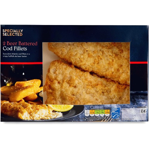 Specially Selected Beer Battered Cod Fillets (2 x 350g) - Compare ...
