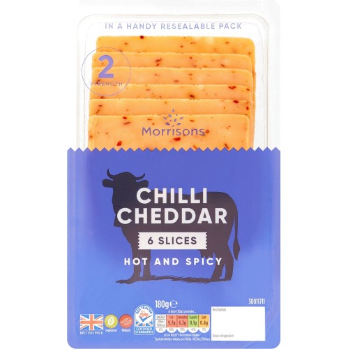 Morrisons Hot & Spicy Cheese Slices (180g) - Compare Prices & Where To ...