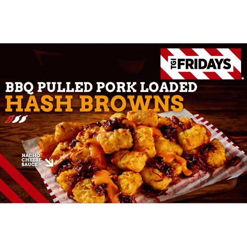 TGI Fridays BBQ Pulled Pork Loaded Hash Browns (400g) - Compare Prices ... TGI Fridays BBQ Pulled Pork Loaded Hash Browns (400g) - Compare Prices ...