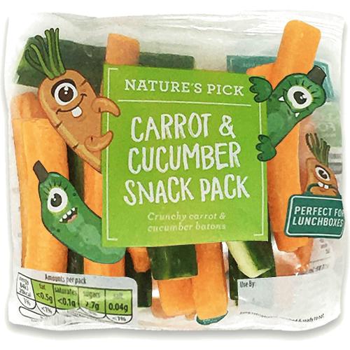 Nature's Pick Carrot & Cucumber Snack Pack (80g) - Compare Prices ...