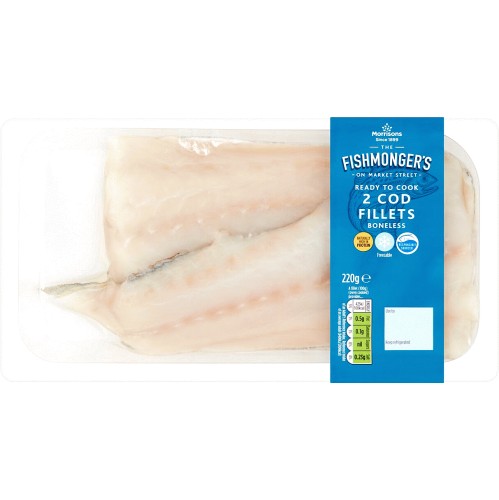 Morrisons Market Street 2 Angel Cut Haddock Fillets (240g) - Compare ...