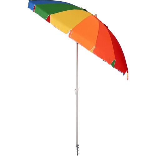 Outsunny Multicolour Adjustable Umbrella Parasol (2.4m) - Compare ...