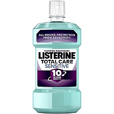 Listerine Total Care 10 in Sensitive Mouthwash Blue Mint (1 x 500ml ...