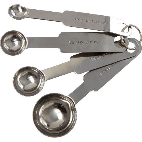 George Home 4-piece Stainless Steel Measuring Spoons 4pce - Compare ...