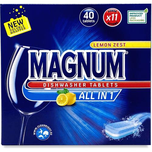 Magnum Lemon Zest All In 1 Dishwasher Tablets (40) - Compare Prices ...