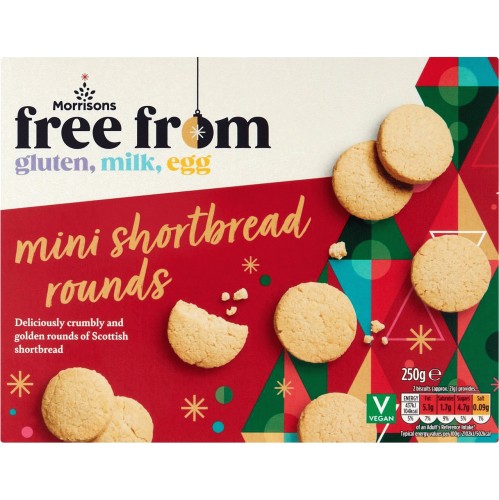 Morrisons Free From Shortbread Minis (250g) - Compare Prices & Where To ...