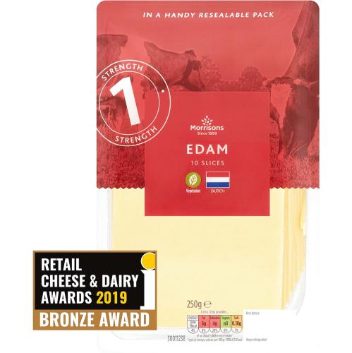 Morrisons Edam Cheese 10 Slices (250g) - Compare Prices & Where To Buy ...