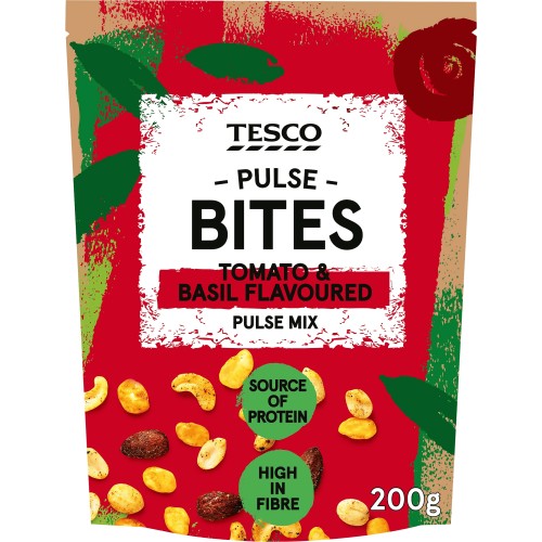 Tesco Pulse Bites Tom & Basil Flavoured Pulse Mix (200g) - Compare ...